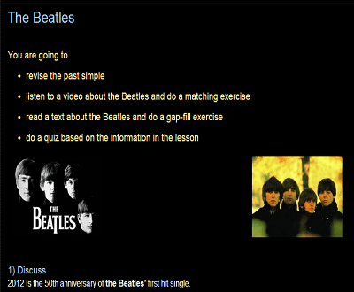 THE BEATLES ESL/EFL Resources- Songs for teaching « CHESTNUT ESL/EFL